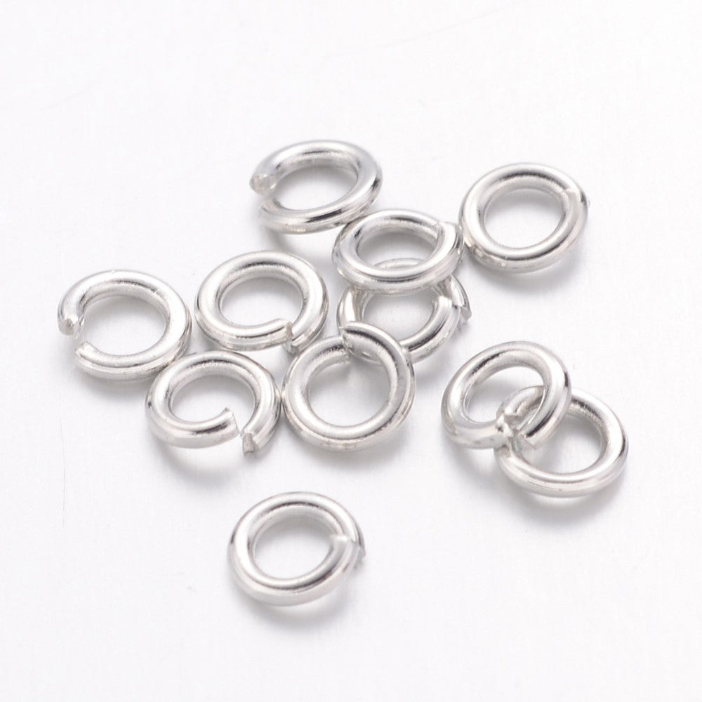 50pcs Platinum Plated Brass Jump Ring – Jewellery and Craft Supplies ...